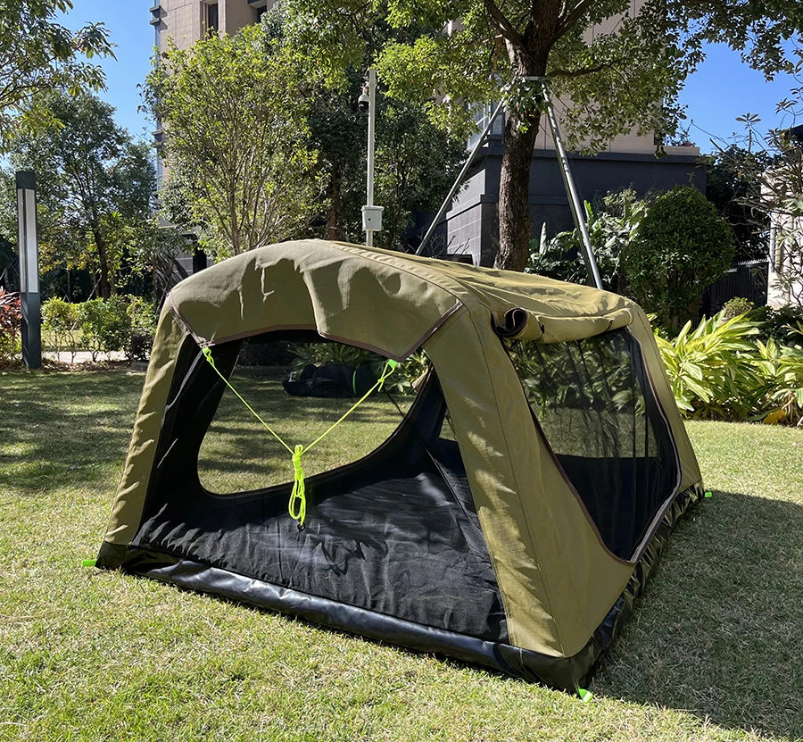 Waterproof Heavy Duty Polycotton King Size Inflatable Camping Swag Tent ...
