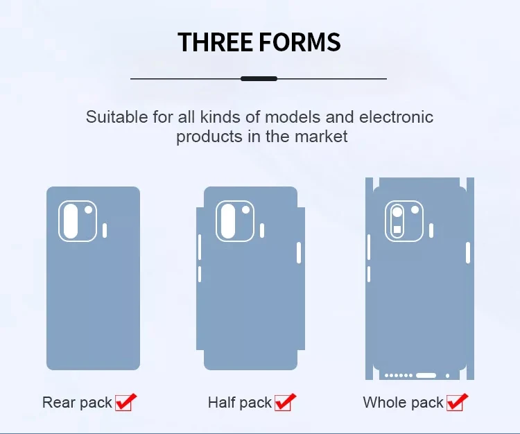 3D Relief Embossed Mobile Back Cover - Anti-Scratch Sticker