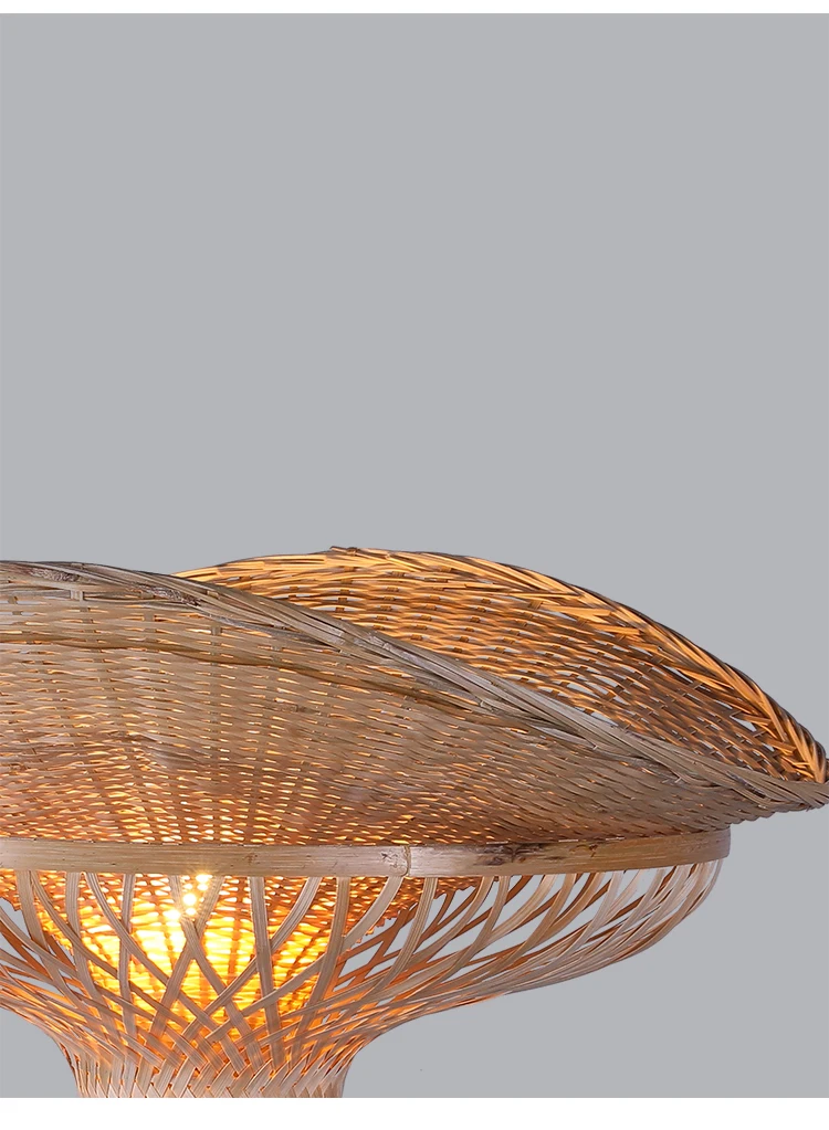 New Design Bamboo Handcraft Lampshade Handmade Wicker Rattan Pendant ...