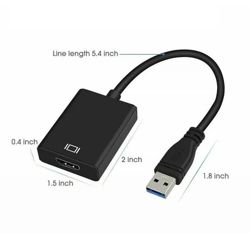1080p Usb 3.0 To Hdtv Converter Multi Display Graphic Adapte Built-in ...