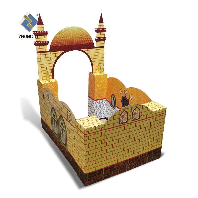 Custom Color Cardboard Kids Masjid Mosque - Fun & Learning