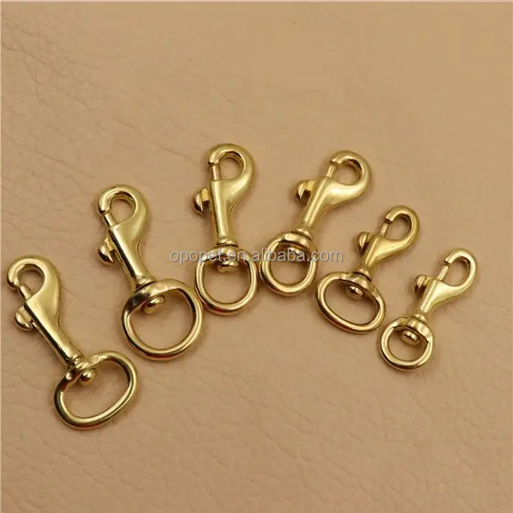 Horshi Custom Solid Brass Trigger Swivel Snap Hook Wholesale Swivel Bolt Snap Hooks Metal Snap ...