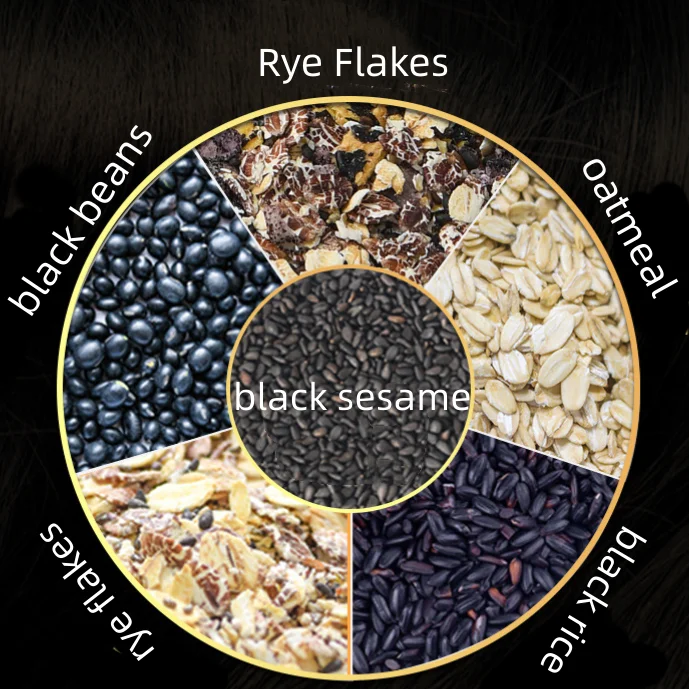 Meizhou 500g New Model Whole Grain Black Cereals Instant Breakfast ...