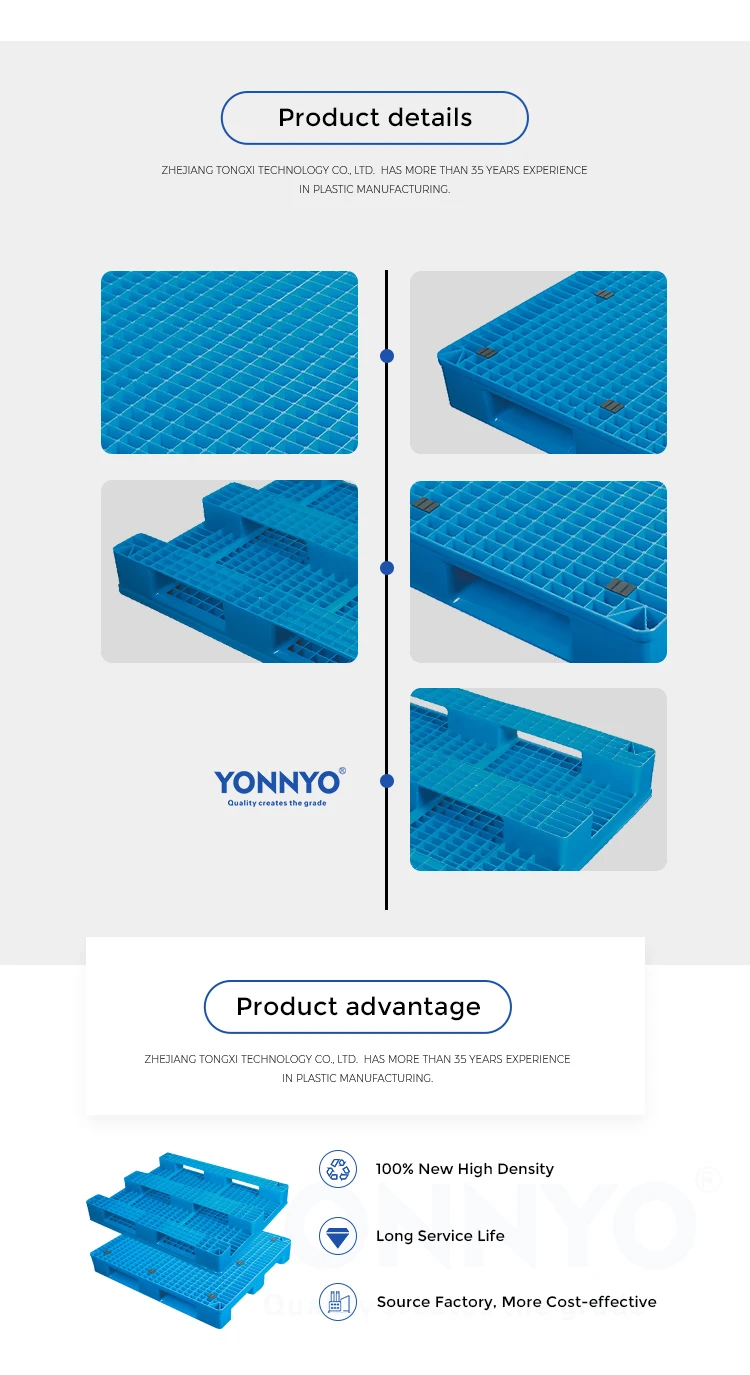 Heavy Duty Large Plastic Pallets Storage Pallets Warehouse Use ...