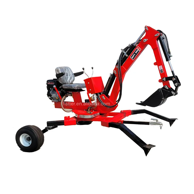360 Degree Rotation Mini Excavator Towable Backhoe for Sale