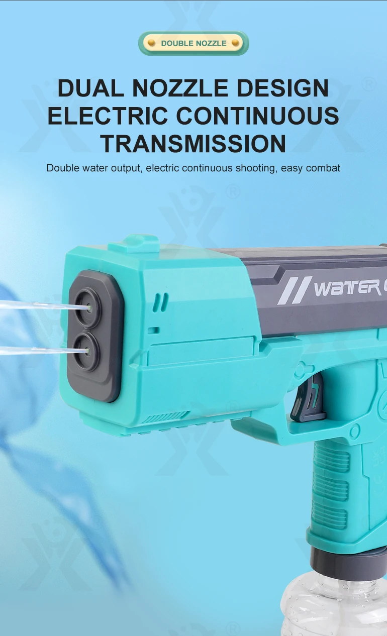 Chengji Double Nozzle Electric Water Gun - Fun & Rechargeable