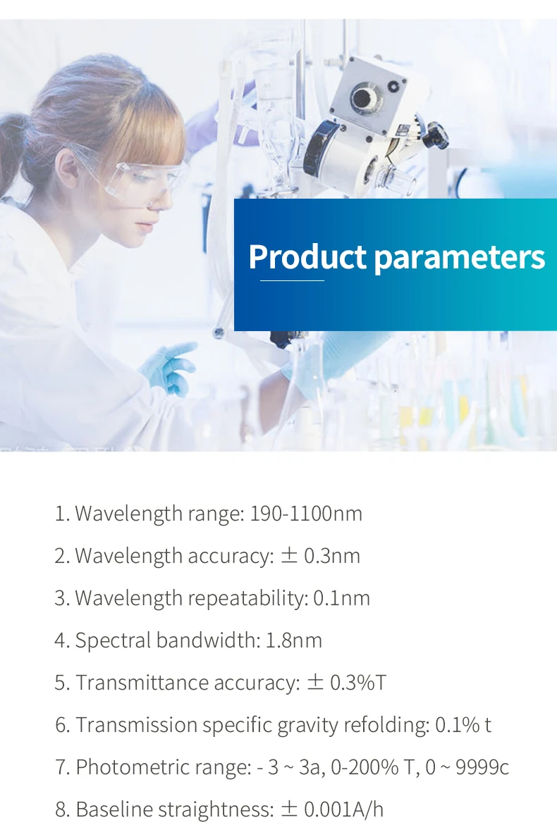 Decca Dual Beam Uv-vis Spectrophotometer Portable Photometer - Buy Uv ...