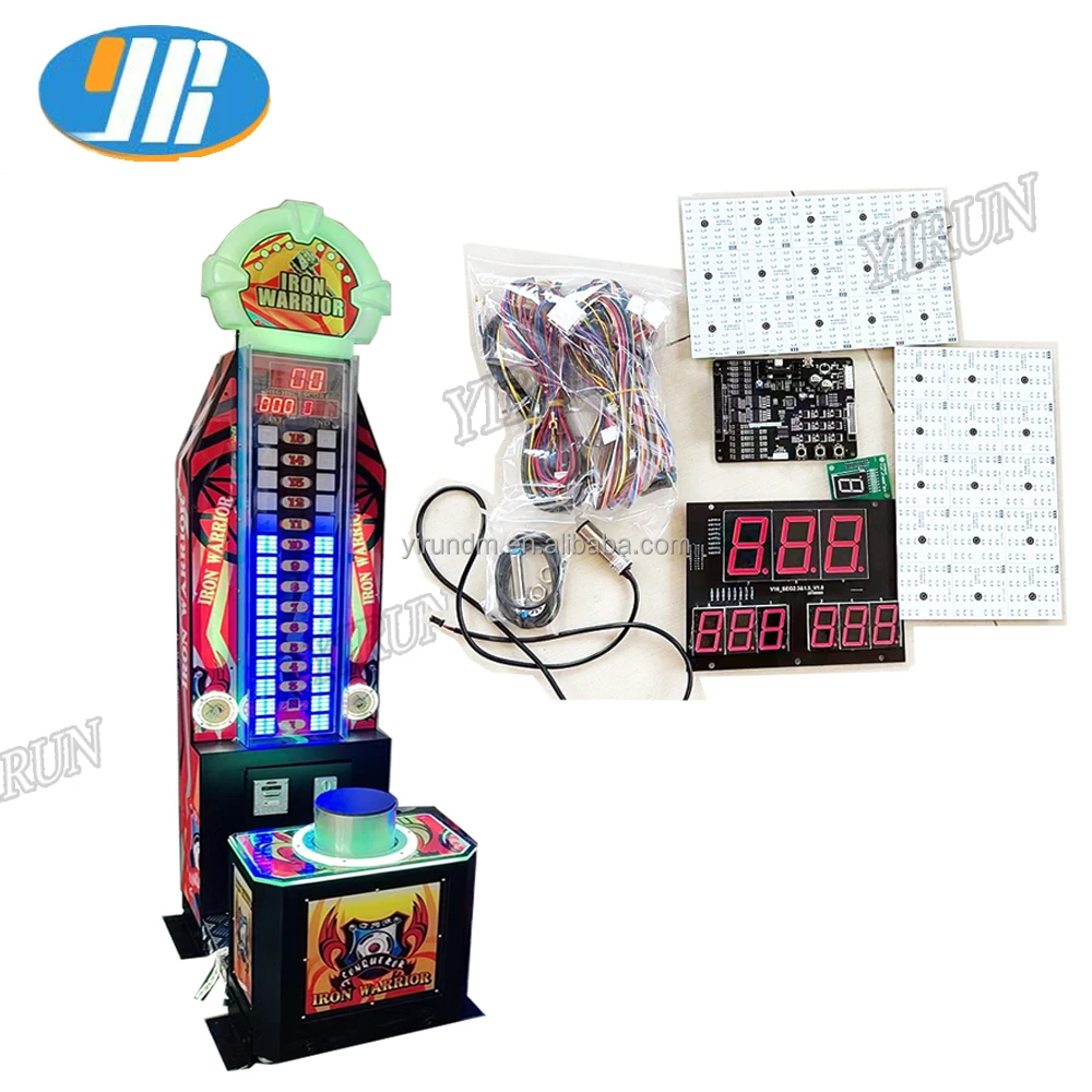 King Of The Hammer Coin Pusher Arcade Game Machine Mr. Hammer Iron ...