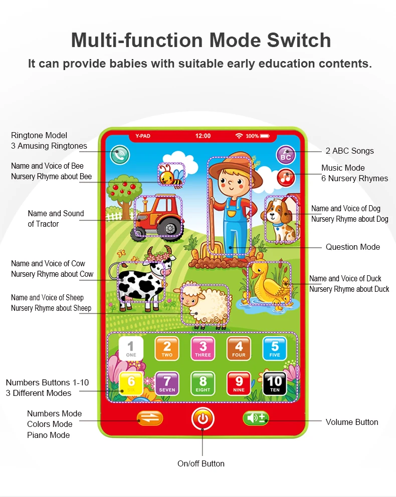7 Inch Toy Laptops - Educational Fun for Kids Ages 2-4