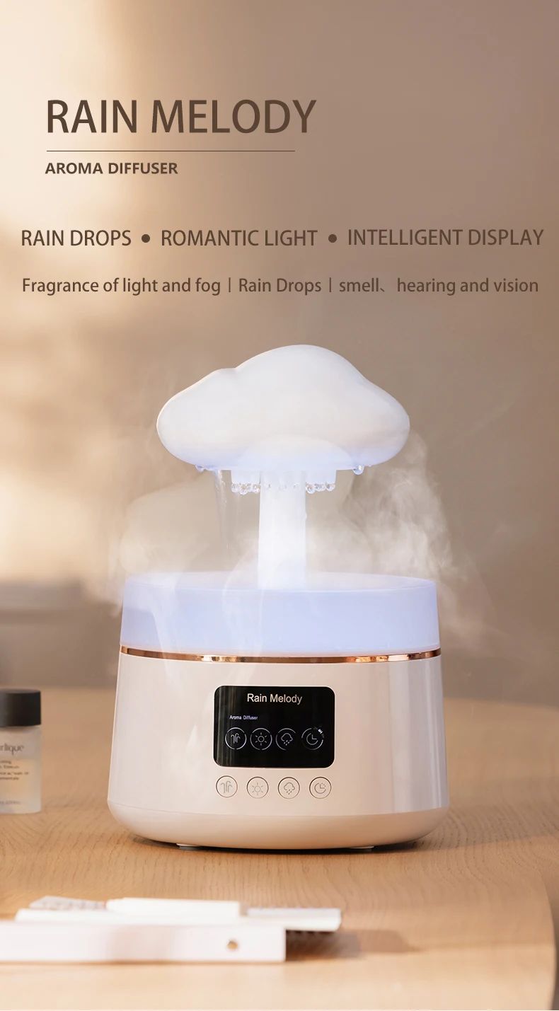 Wholesale Raindrop Cloud Diffuser Factory Custom Logo 300ml Capacity 7 ...