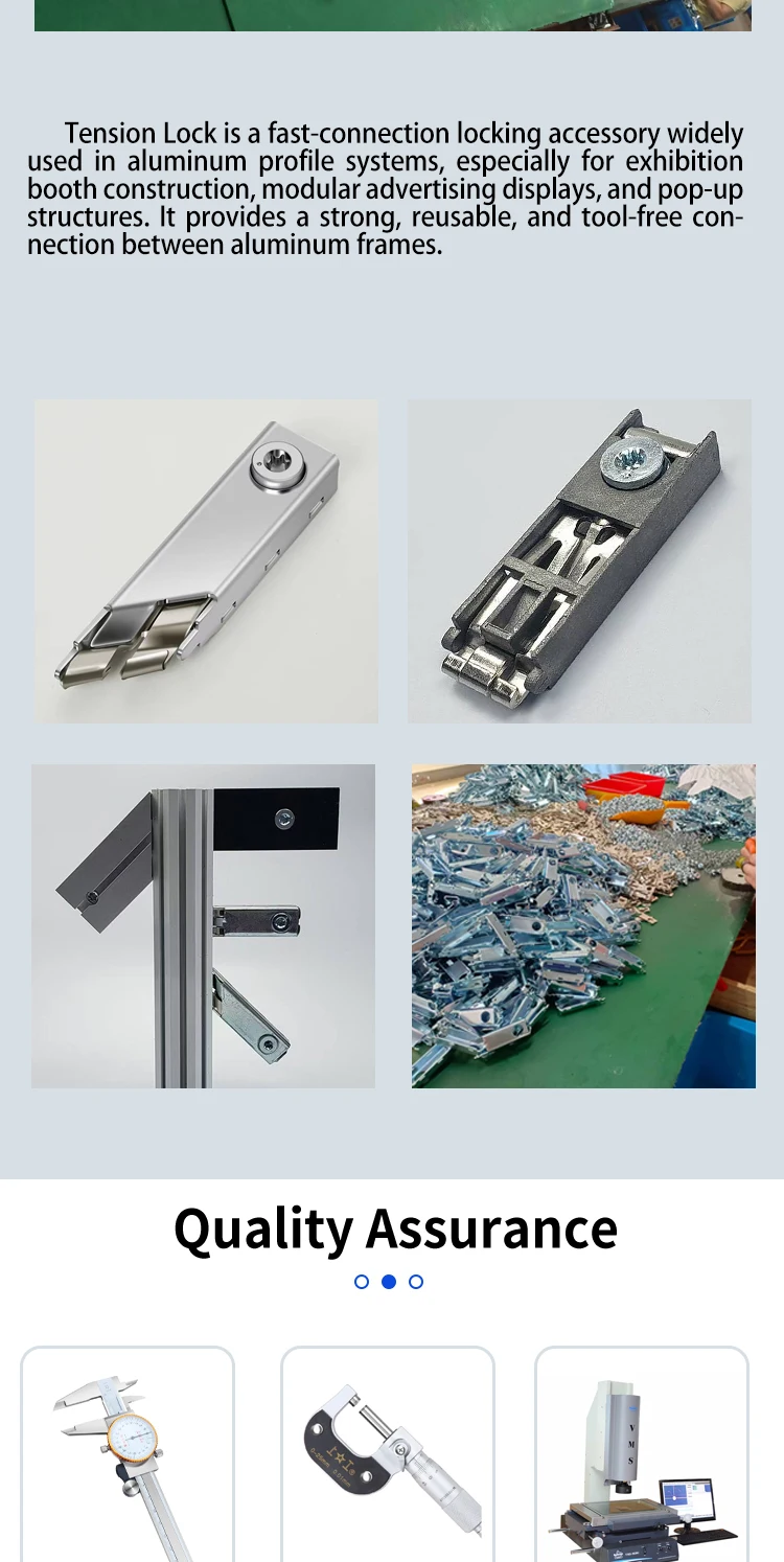 Aluminum Extrusion Tension Lock Connector 45 Degree Angle Lock for 3x3 ...