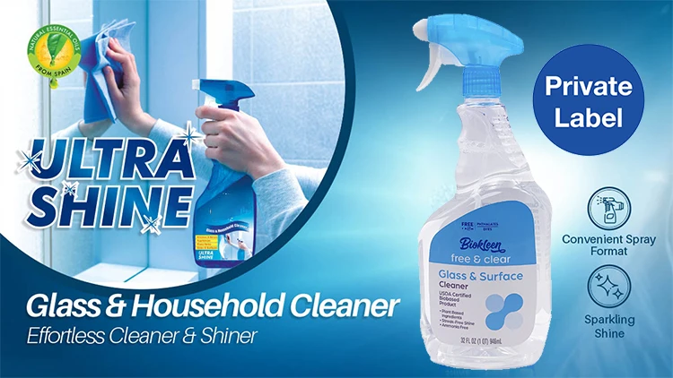Biokleen Custom Usda Certified 32 Fl Oz Ammonia-free Glass And Window ...