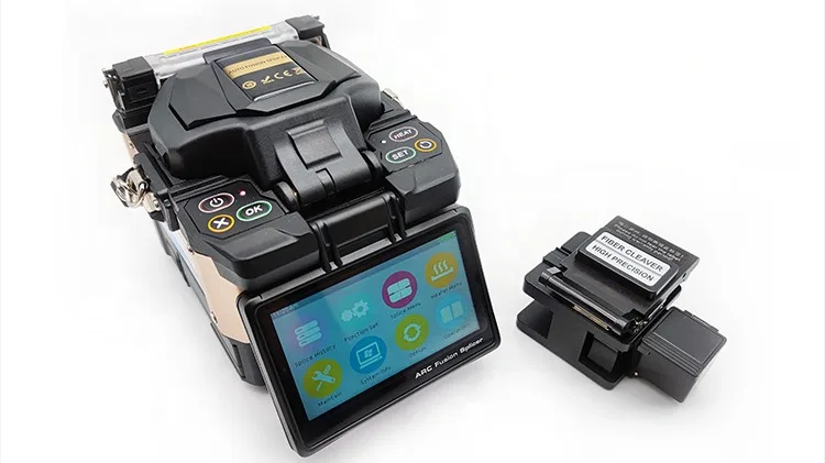 Ftth Handheld Small Optical Fiber Fusion Splicer Machine Core Alignment ...