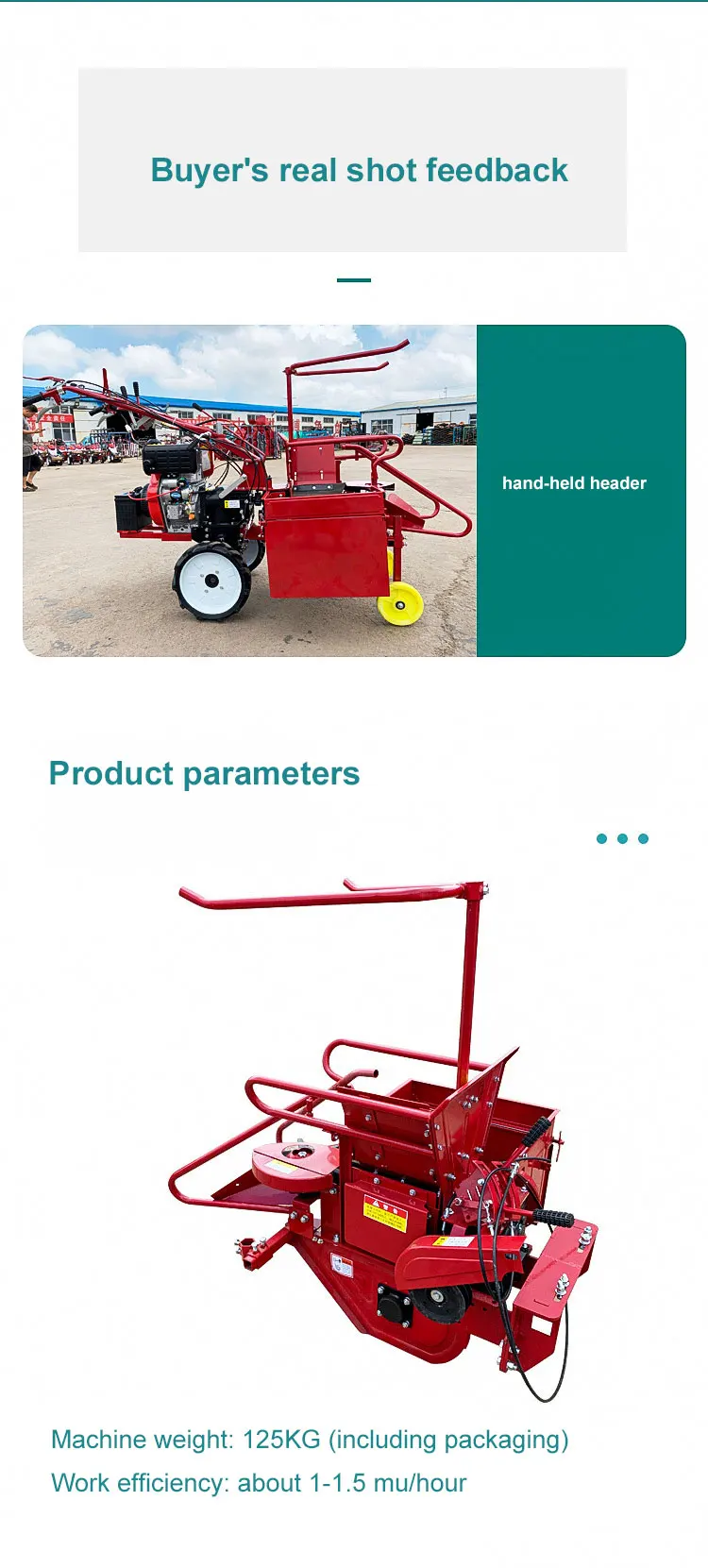 Gainjoys New Small 3 In 1 Mini Corn Picker/hand Push Corn Harvestermini ...