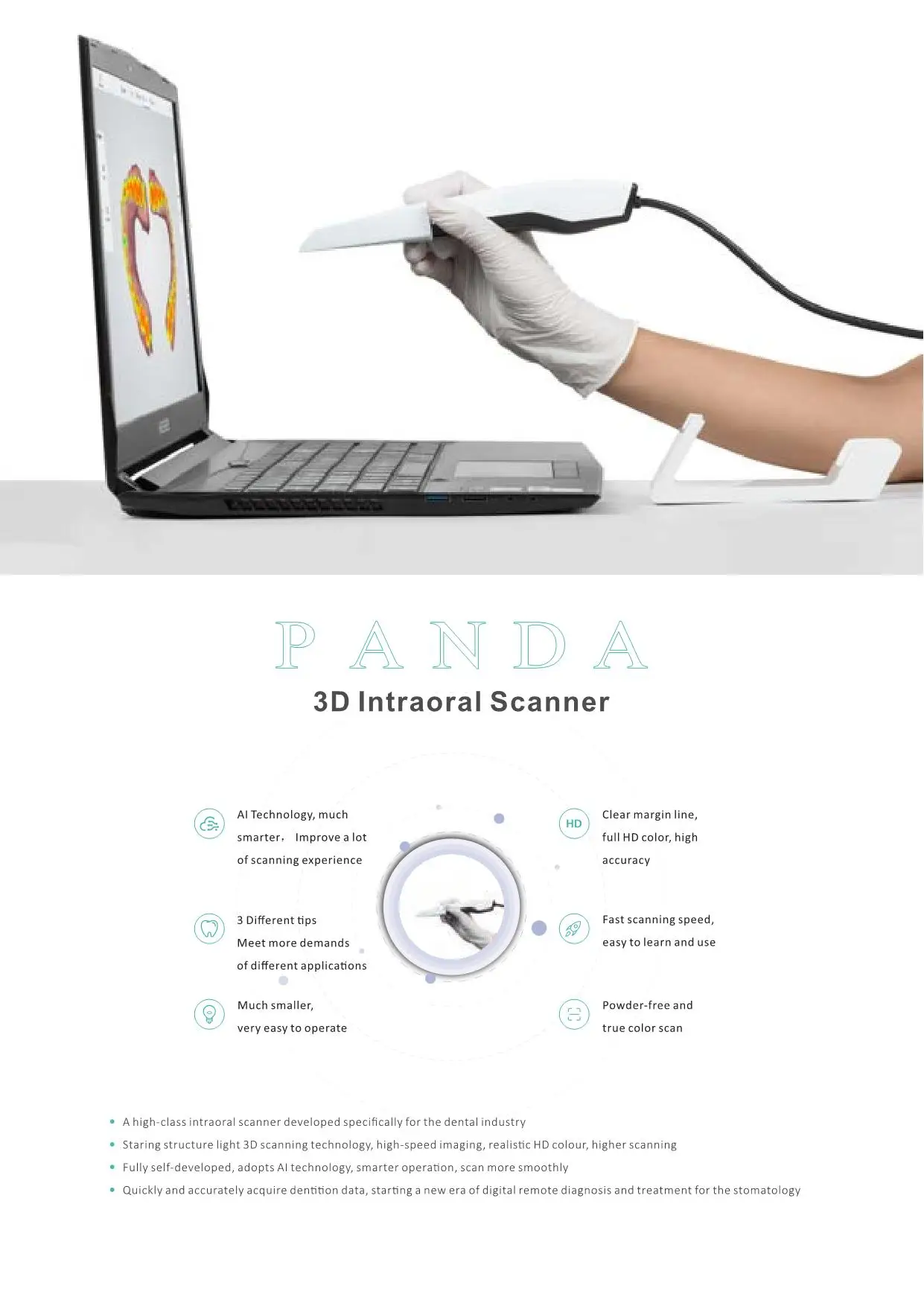 2024 Fast Speed Odontologico Intraoral Panda 2 Dental Intra Oral ...