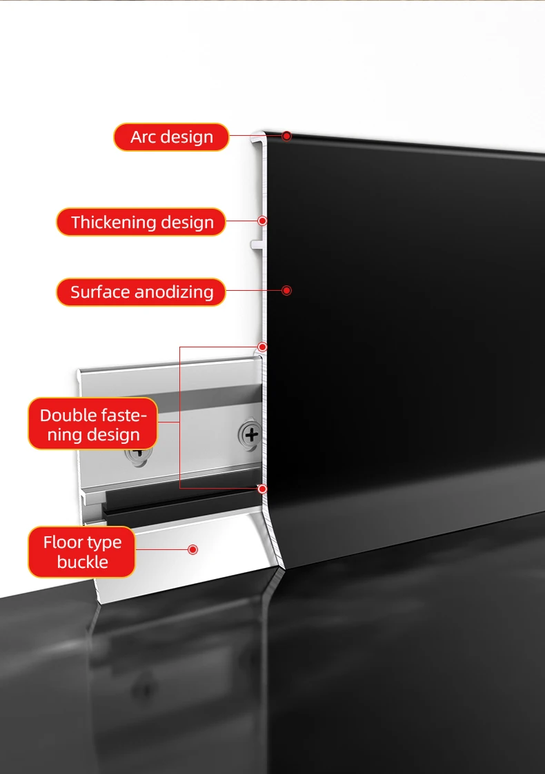 Customized Aluminum Skirting Profiles for Hotel & Home