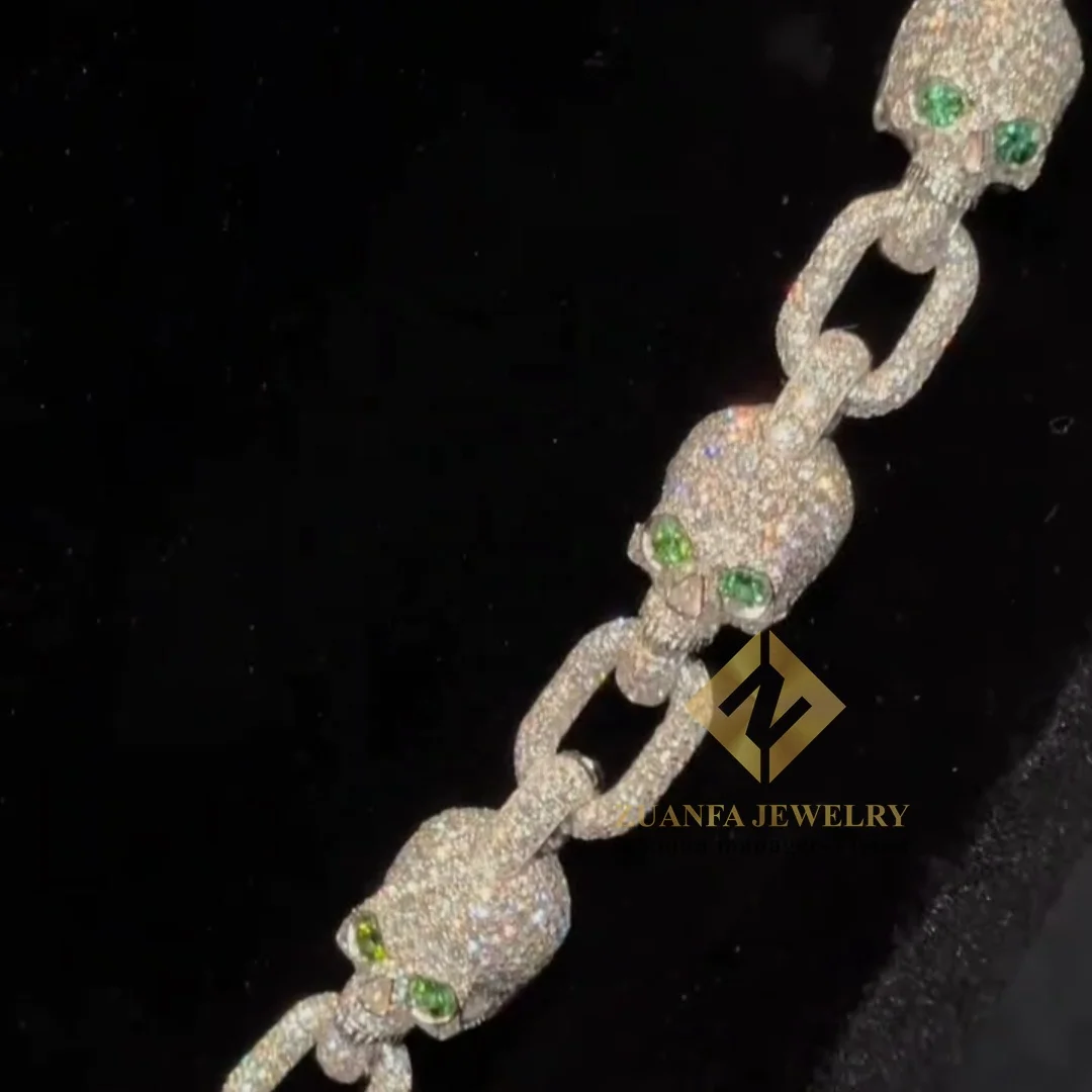 Fashion New Design Silver 925 Iced Out Vvs Moissanite Hip Hop Buss Down ...