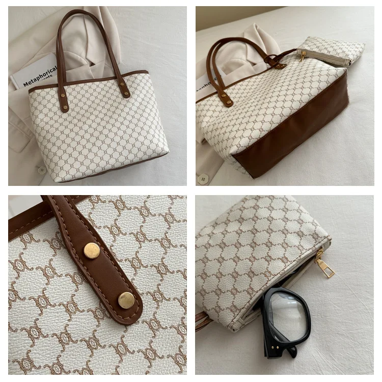 Wholesale High Quality Luxury Texture Designer Ladies Shoulder Tote Bag ...