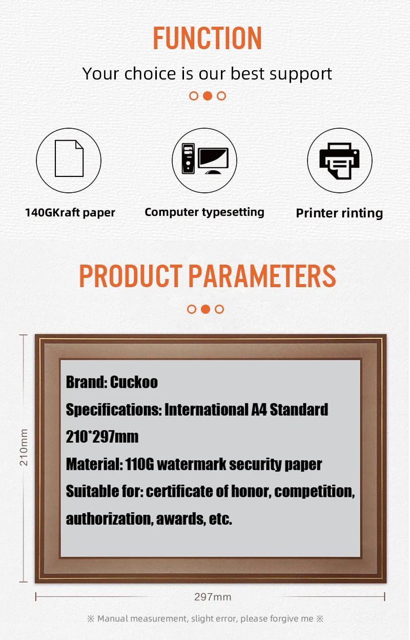 Custom Certificate Of Conformity By Writing Paper Sheets Printing - Buy ...