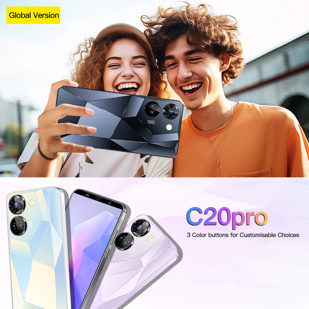 Brand New Mobile Phones C20 Pro Android Smartphone 16GB 10-Core Power ...