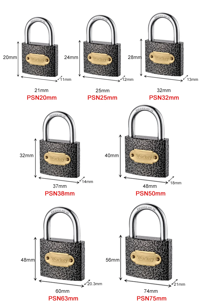 Custom School Waterproof Travel Padlocks Thin Black Color Iron Short ...