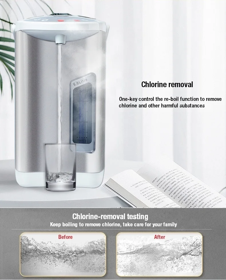 4l Electric Thermo Air Pots Thermopot Stainless Steel Water Boiler Pot ...