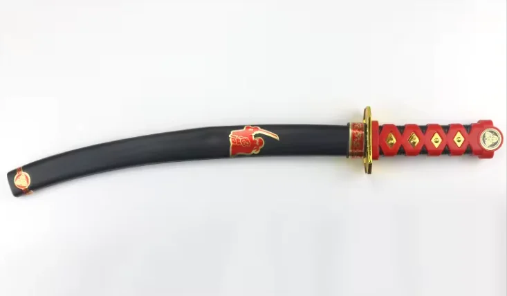 Most Popular Plastic Toy Samurai Sword With Red Nunchaku Darts Knife ...