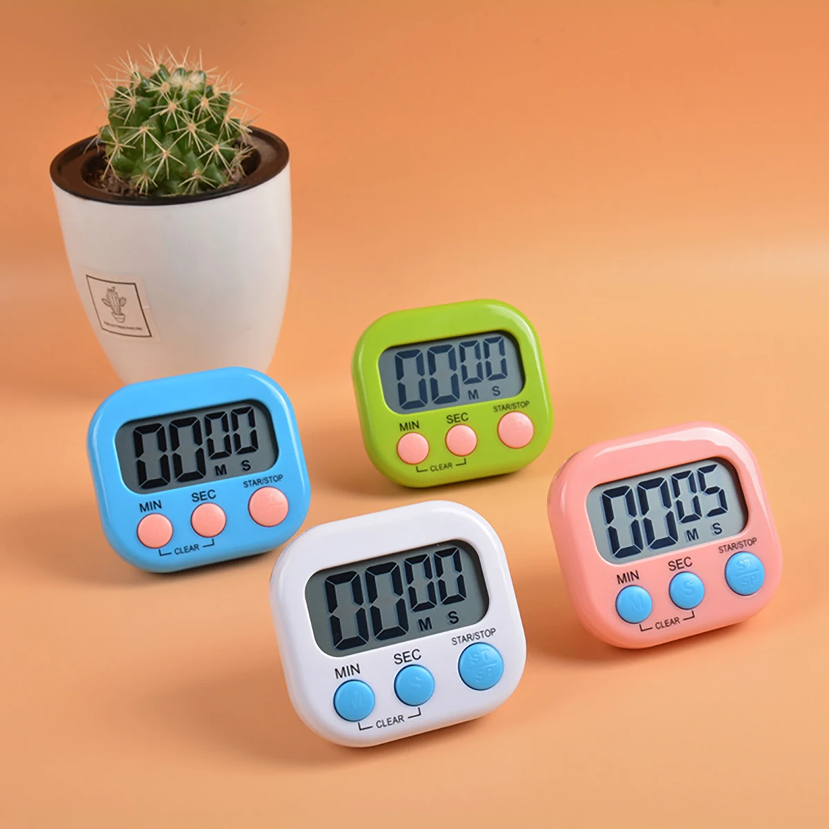 Mini LED Countdown Magnetic Digital Timer - Battery Powered