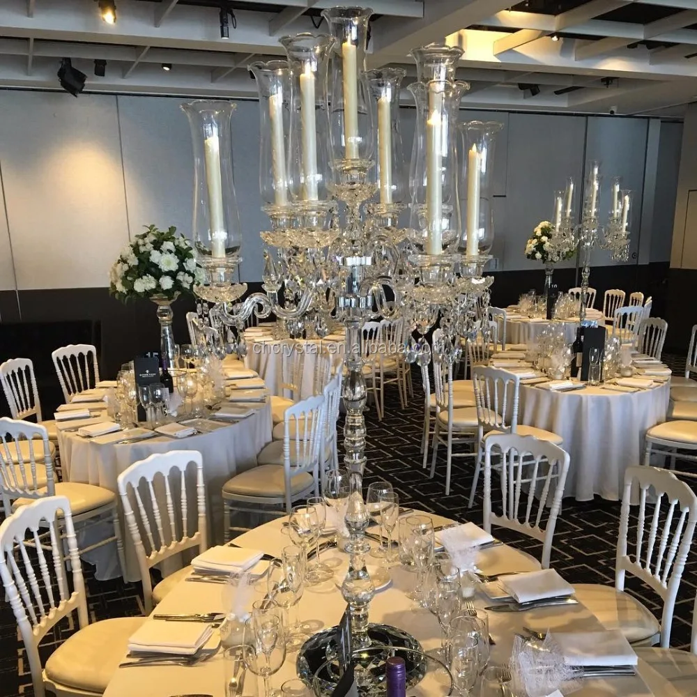 Glass 9 Arms Crystal Wedding Centrepiece Candelabra - Buy Glass Crystal ...