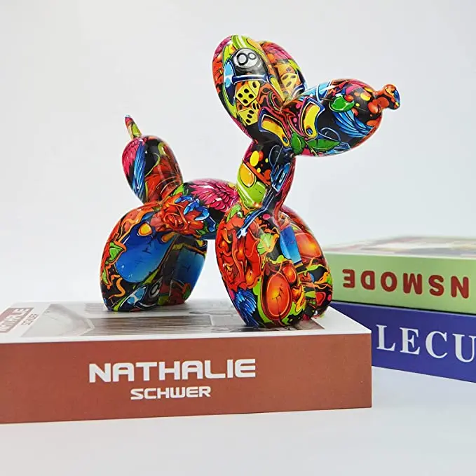 Jeff Koons Balloon Dog Sculptures - Fun Decorative Figurines