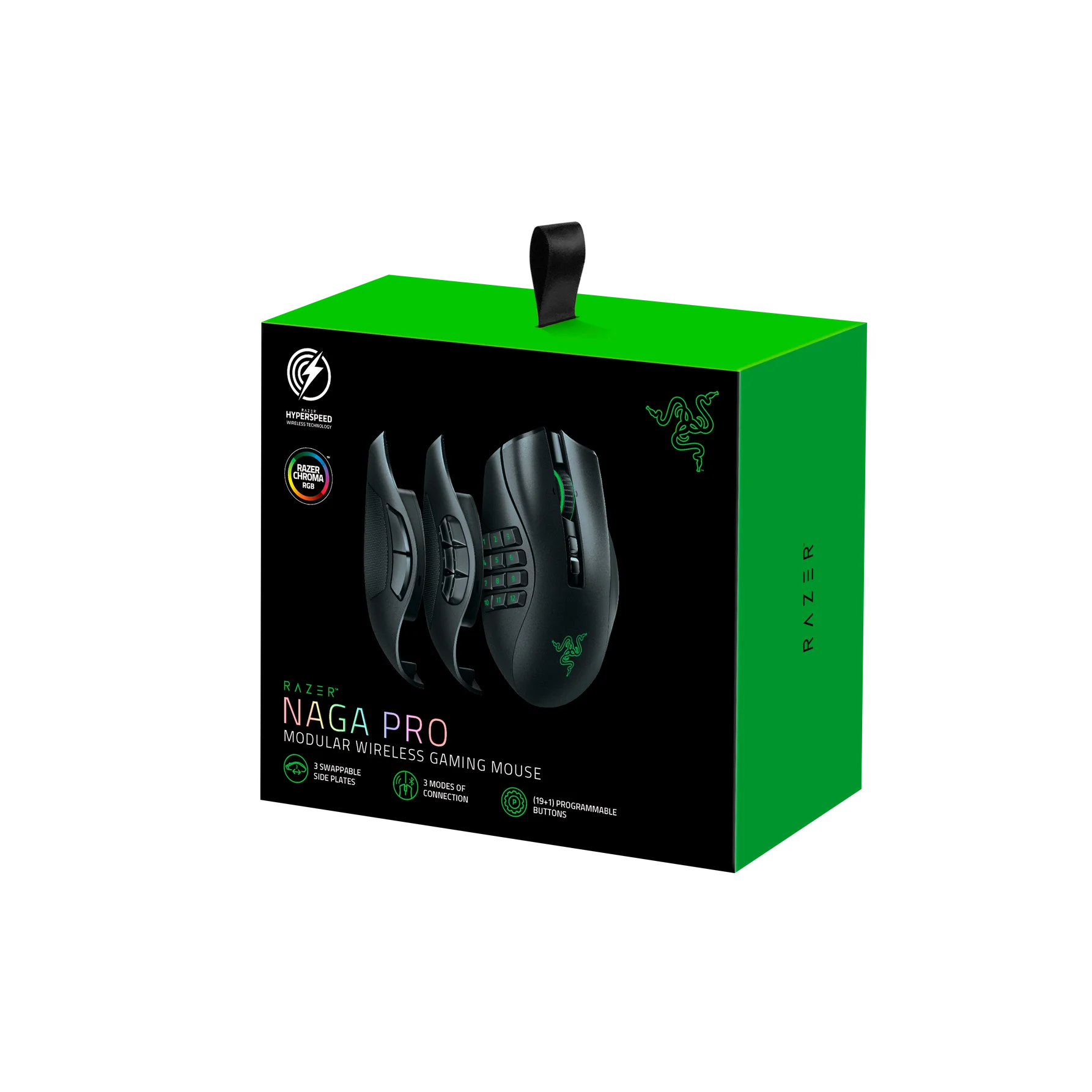 New R-azer Naga Pro Wireless Optical Gaming Mouse for PC 20K DPI ...
