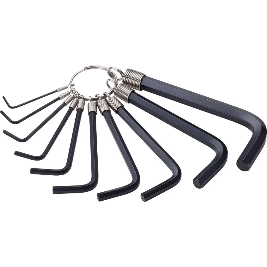 Stanley 10-Piece Allen Key Set with Ring for Turning Tool Applications ...