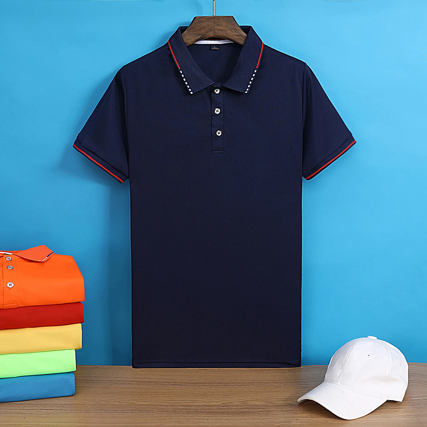 Custom Design Your Own Brand Polo Shirt Short Sleeve Men's 100 ...