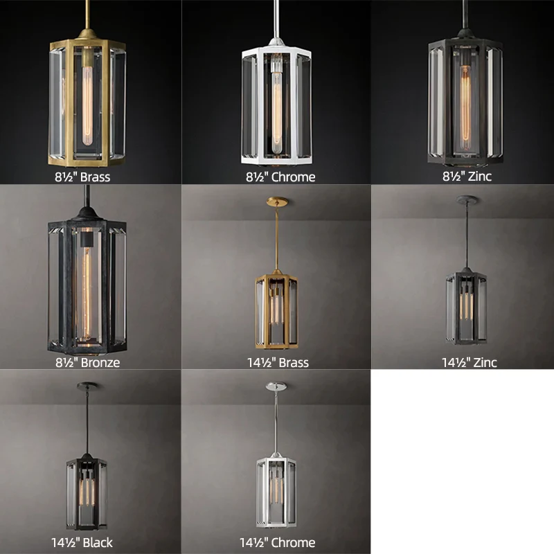 Restoration Pendant Lighting Hardware Industrial Brass Frame Pendant ...