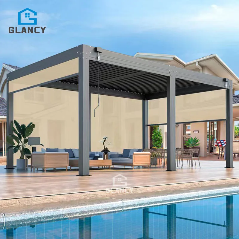 Adjustable Louvered Roof Profil Aluminium Pour Pergola Automated ...