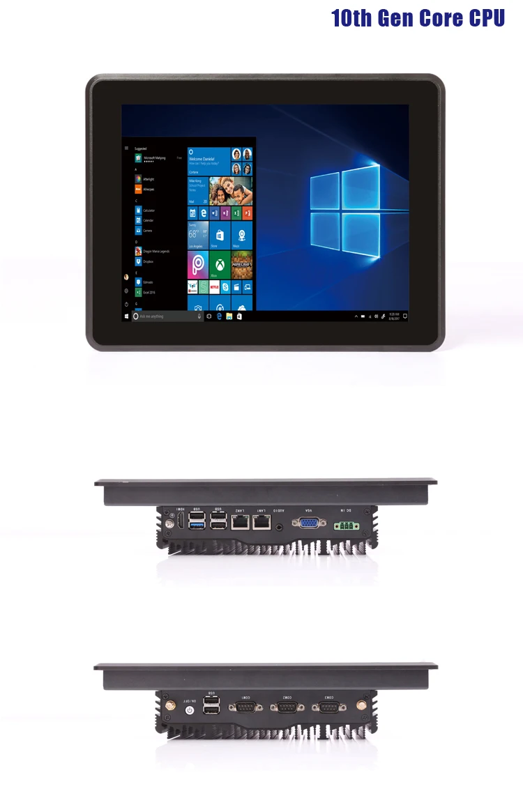 10'' J1900 Industrial Computer Panel Pc J1900 Quad Core 2.0ghz Onboard ...