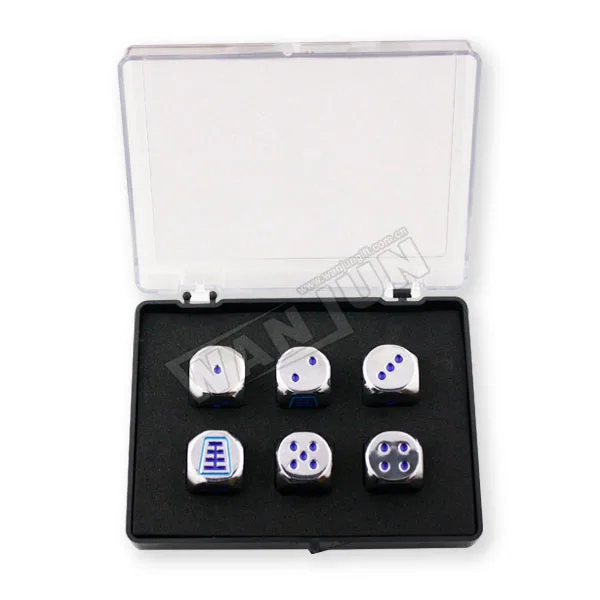 Custom Metal Precision Laser Engraved Dice - Eco-friendly