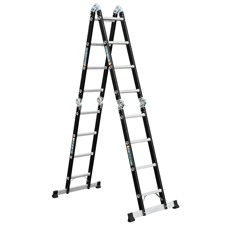 4x4 Aluminium Ladders Folding Multipurpose Aluminum Ladder 4 Hinges ...
