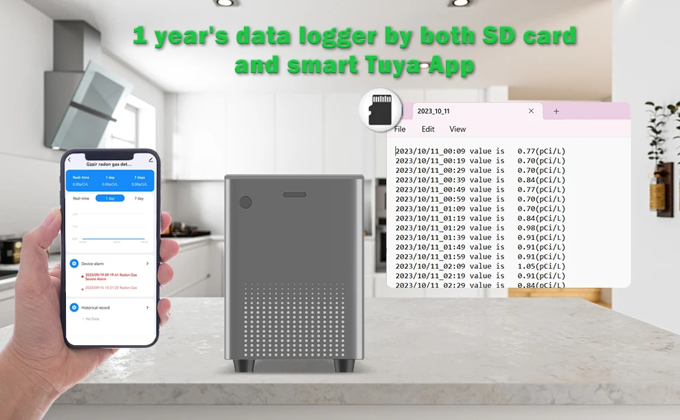 Smart Radon Gas Detector - Precision Monitoring Solutions