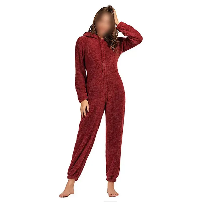 Nighty Loose Adult Onsie Pajamas Nightwear Onesie Jumpsuit Casual Women ...