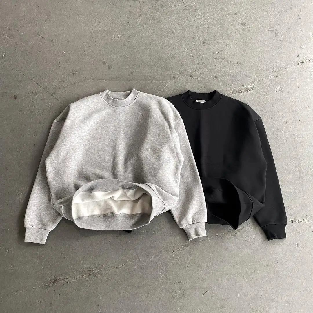 Shop Custom Pullover Hoodie Black Grey Blank Plain Sweats