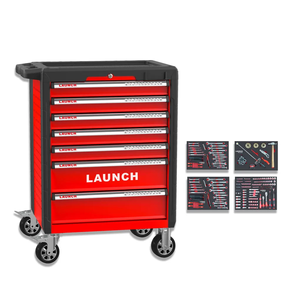 Launch 338pcs Mechanics Tools Cart Kit Ttg-338 Mobile Tool Cabinets ...