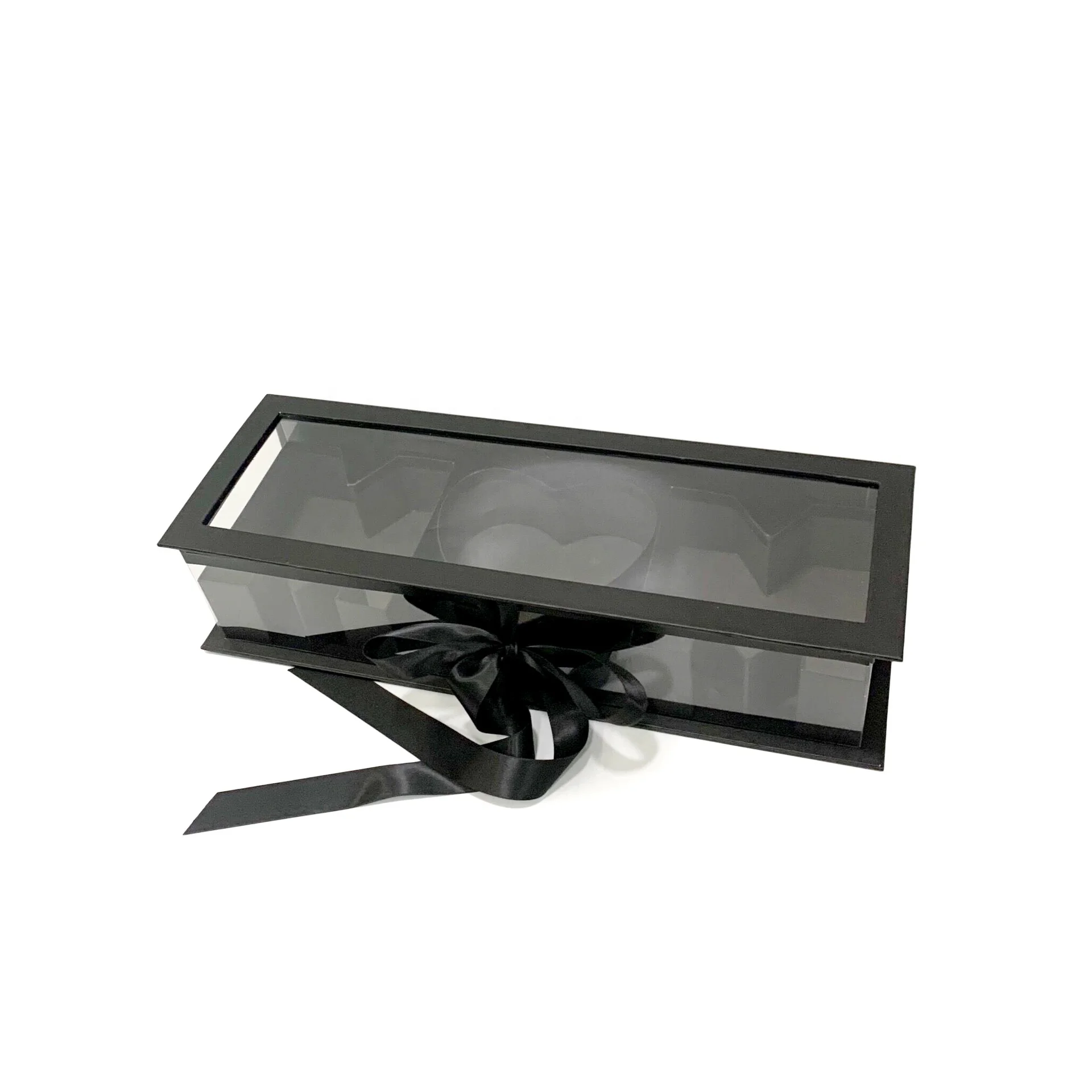 Low MOQ MAMA Shape Flower Box with Ribbon Closed - Customizable
