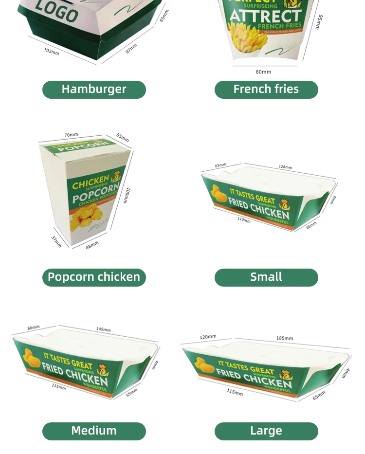 Custom Printed KFC Inspired Food Trays - Waterproof & Durable