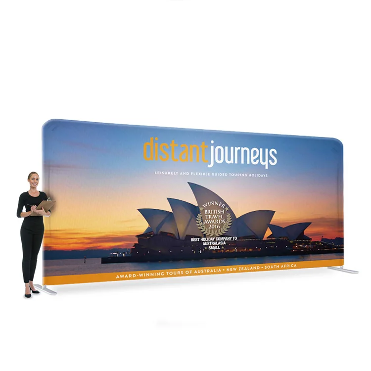 Hot Custom size 10ft 8ft tension fabric backdrop display trade show ...