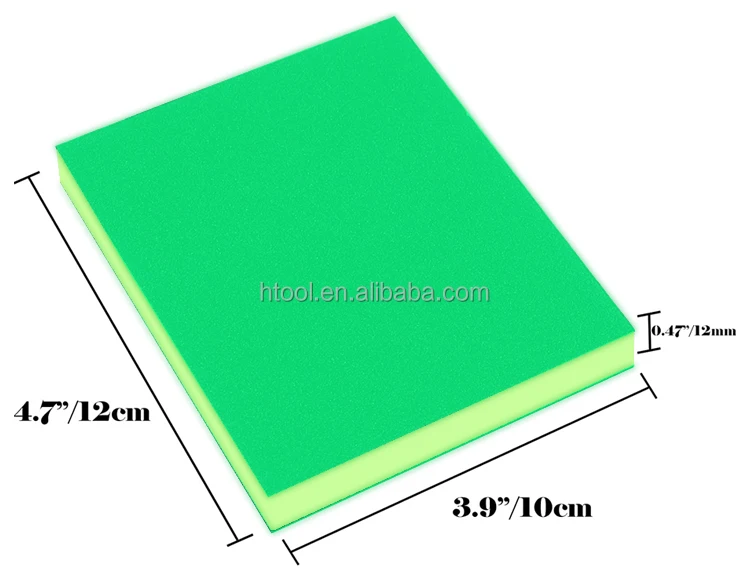 120*100*10mm Flexible Good Quality Foam Sanding Sponge Block Silicon ...