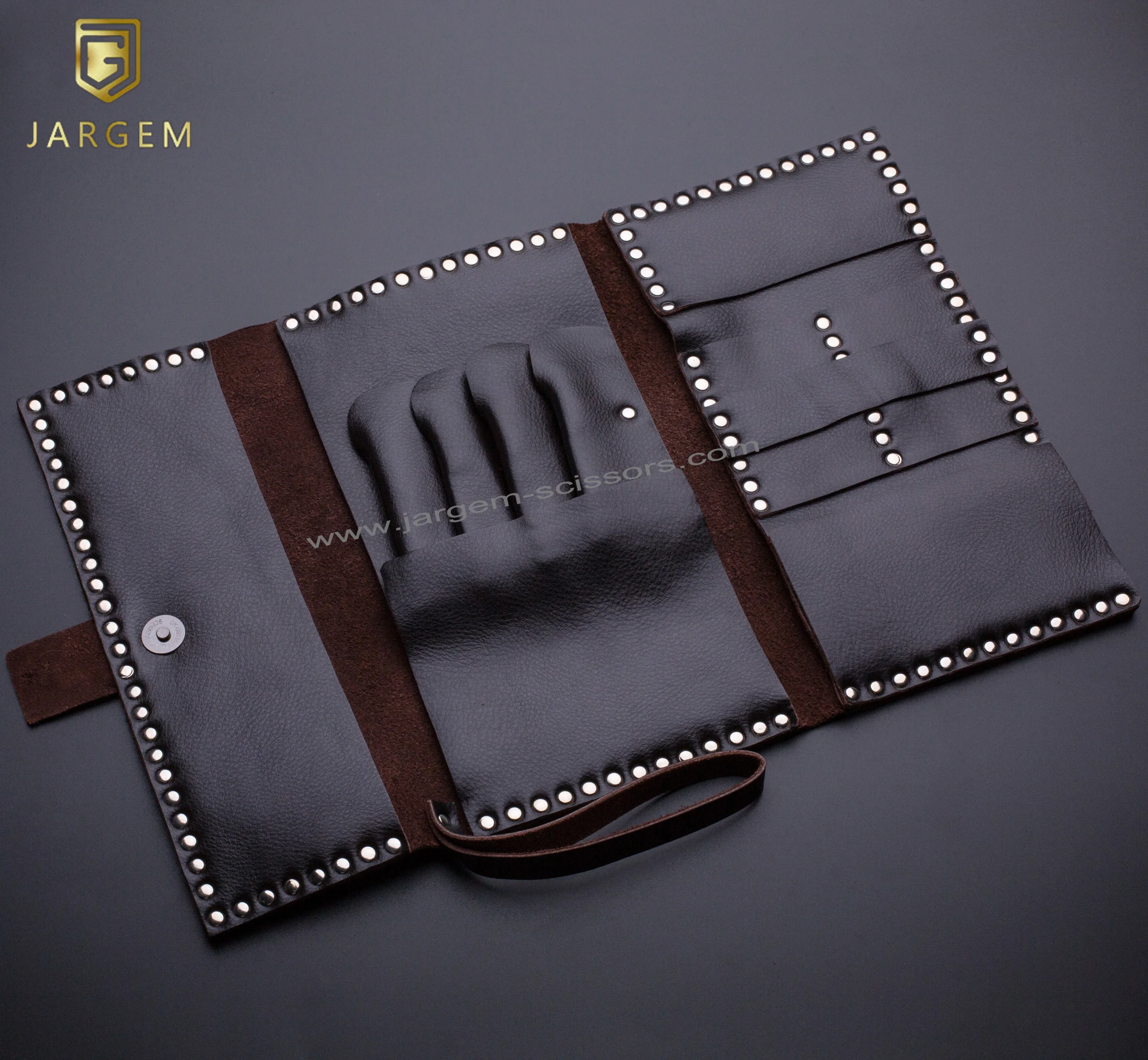 Cowhide Leather Hair Scissors Case - Smart Design for Barber Tools