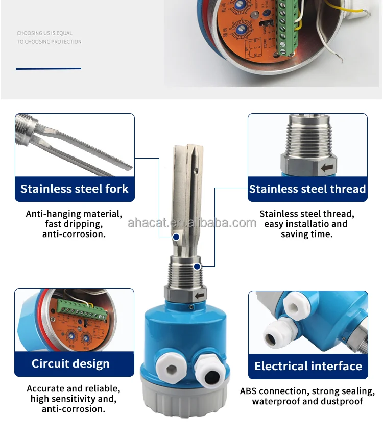 Explosion Proof Vibrating Tuning Fork Level Switch Pnp Relay Ss316l Anti-corrosion Water Liquid ...