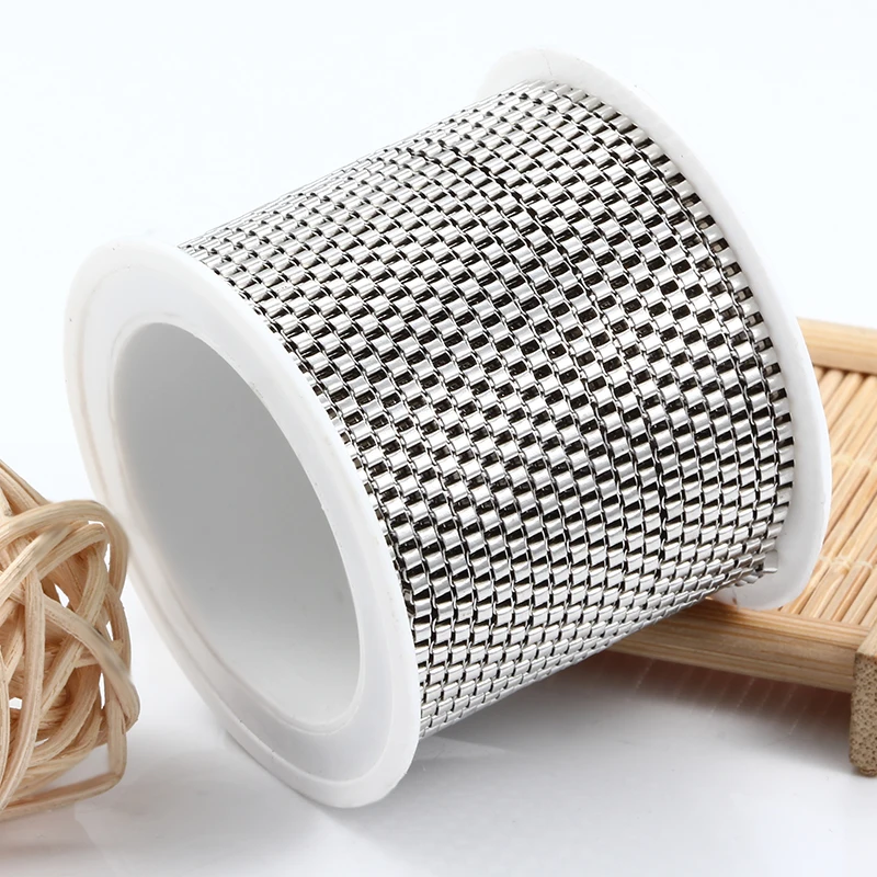 Handmade Stainless Steel Box Chains DIY Necklace Chain Chain for ...