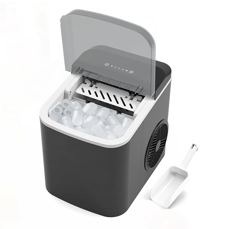 12kg/24h Portable Ice Maker Self-cleaning Countertop Ice Machine 2 ...